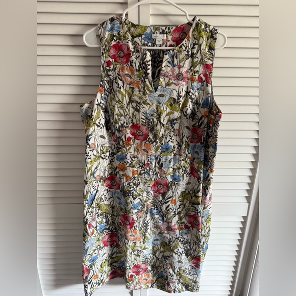 J. Jill | Dresses | J Jill Linen Floral Dress | Poshmark